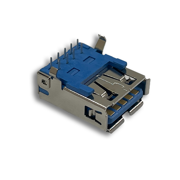 USB Type-A 3.0 Connector, Right Angle Horizontal Thru-Hole, Tray ...